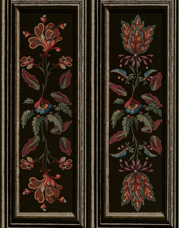 Tyrolean Panel Black – The Pattern Collective