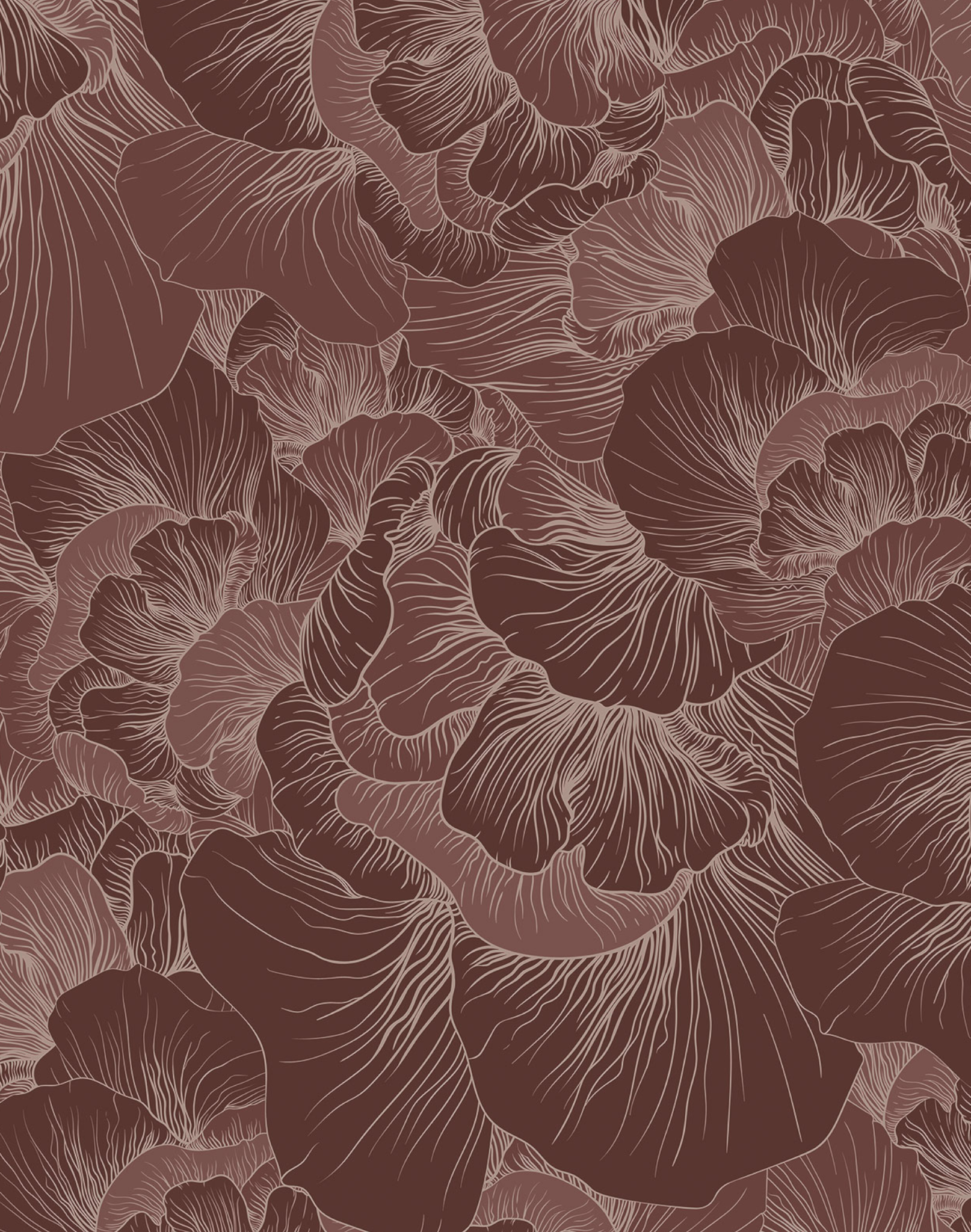 Venation, Burgundy – The Pattern Collective