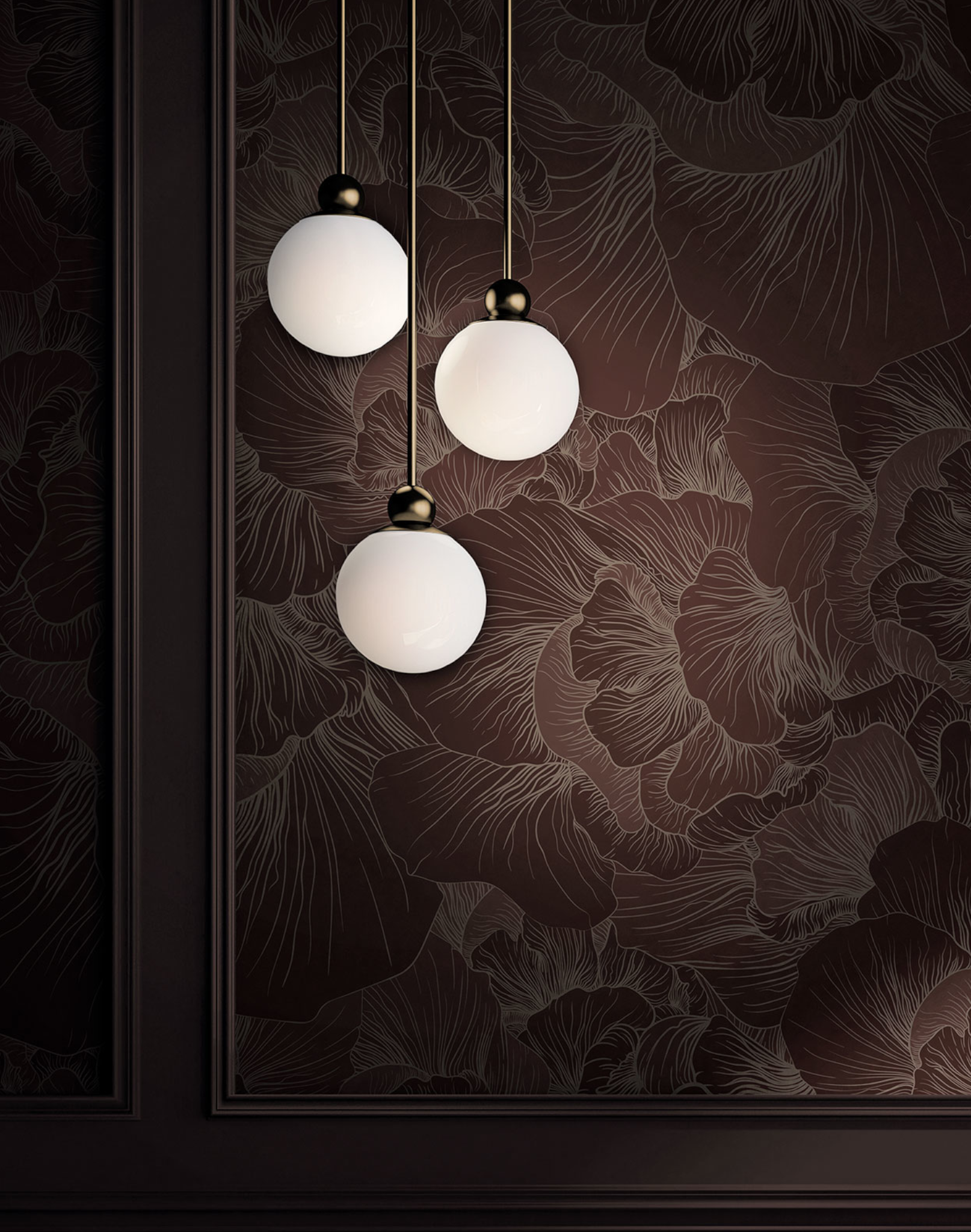 Venation, Burgundy – The Pattern Collective