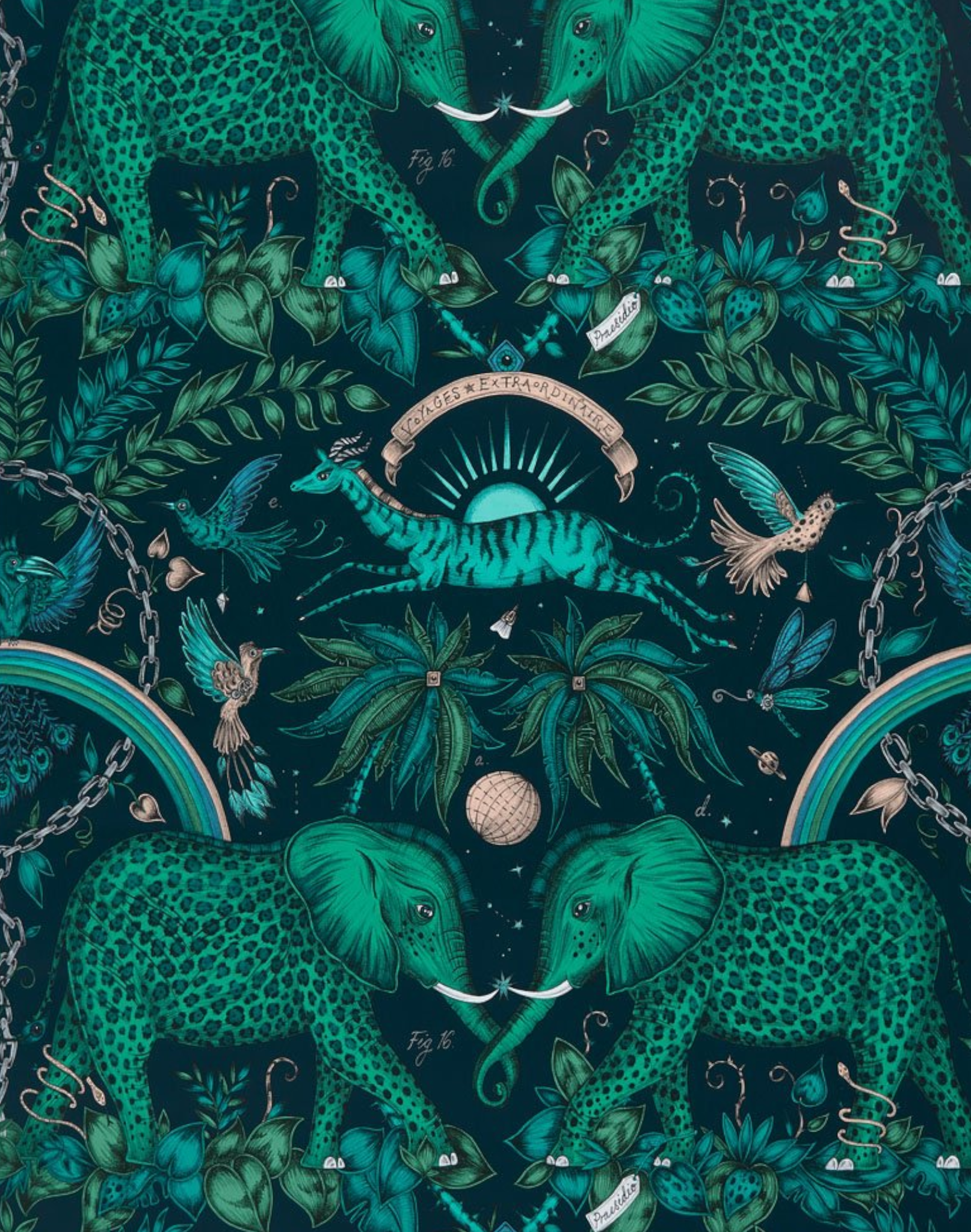 Zambezi, Teal W0121-06 – The Pattern Collective